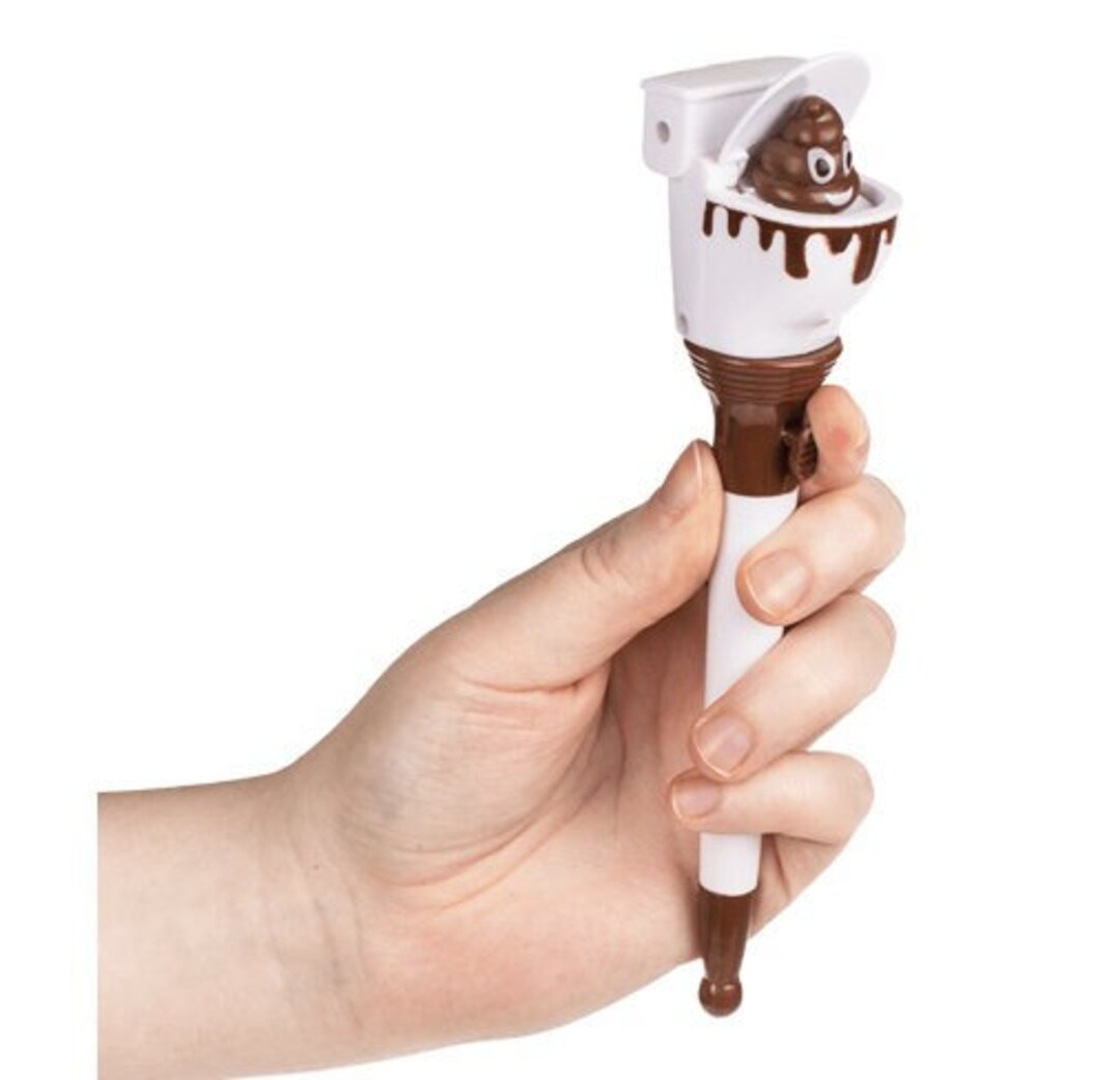 Toilet Pen Toilet and Poo Machine With Trigger, Press the Button to ...