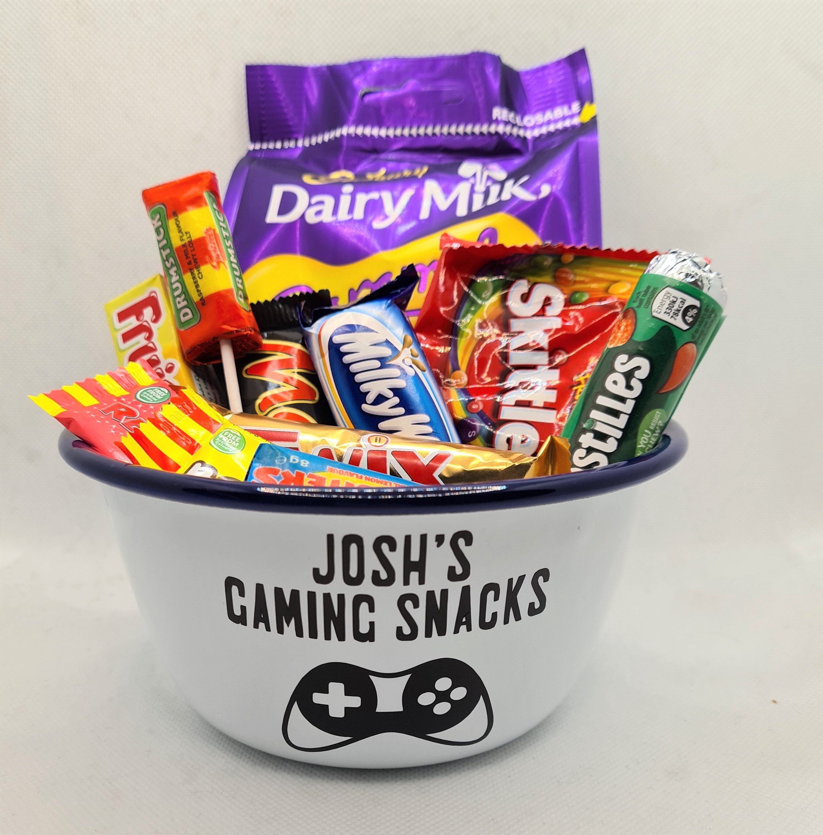 Personalised Enamel Bowl Gaming Snacks Gamer Gaming Gift - Etsy UK