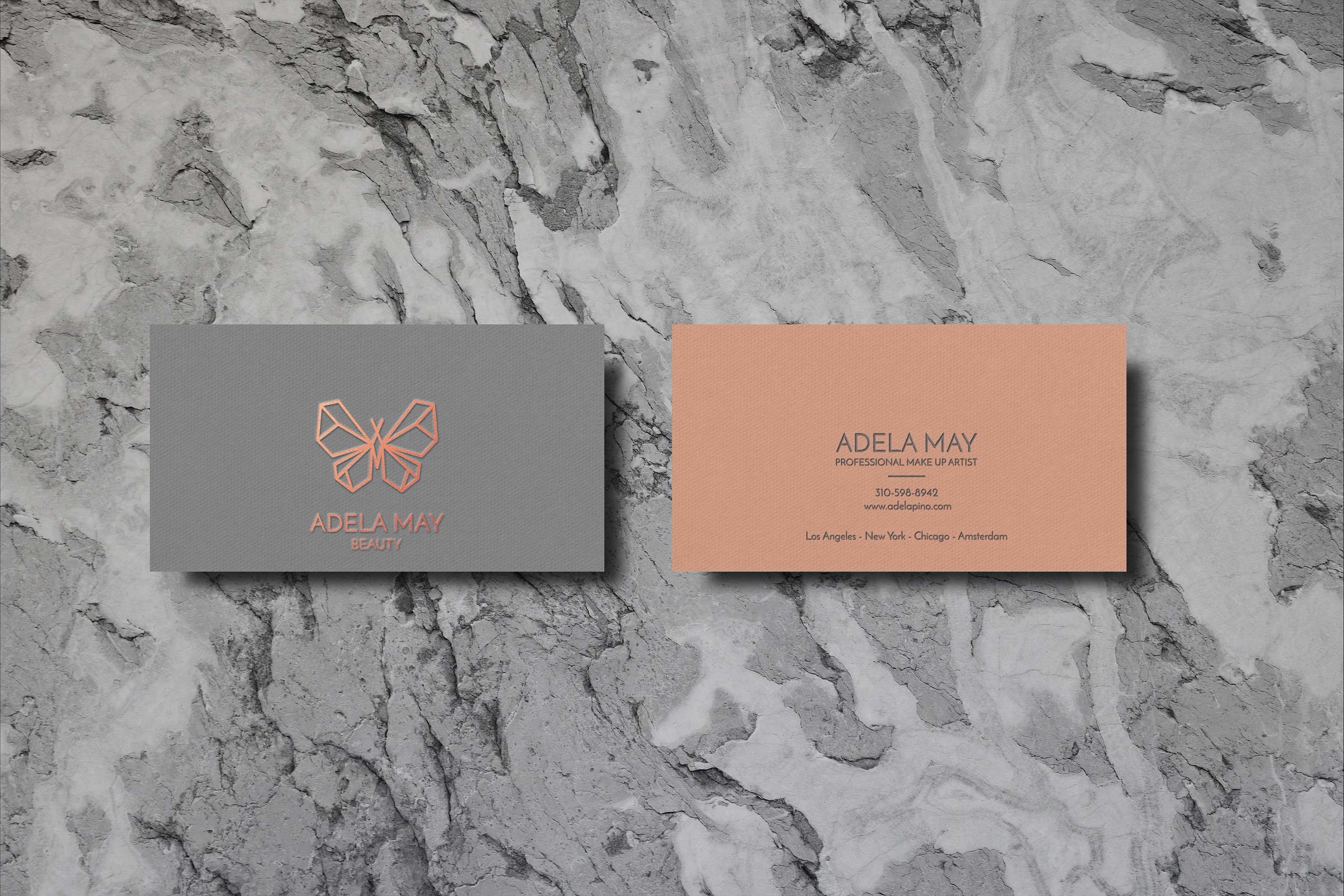 Logo Maker Business & Calling Cards Rose Gold Foil Business - Etsy