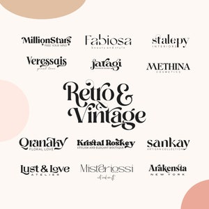 Fonts, Font Bundle for Logo Design, Calligraphy Fonts, Luxurious Fonts ...