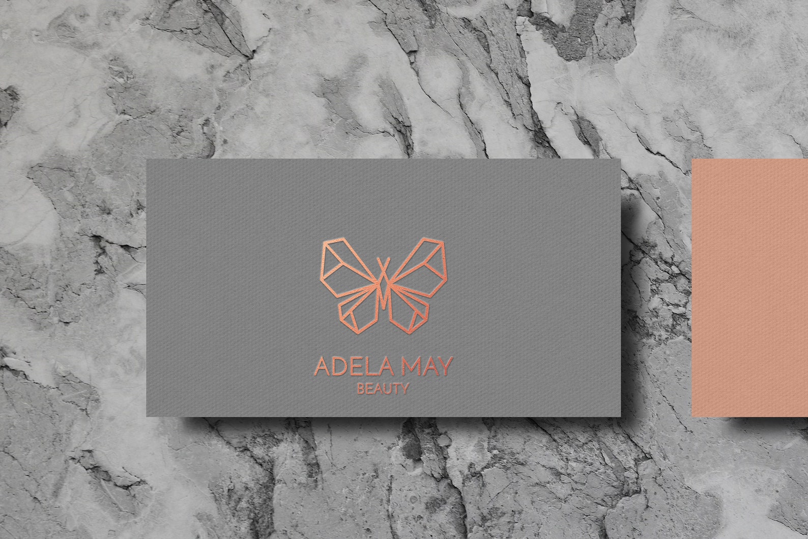 Logo Maker Business & Calling Cards Rose Gold Foil Business - Etsy