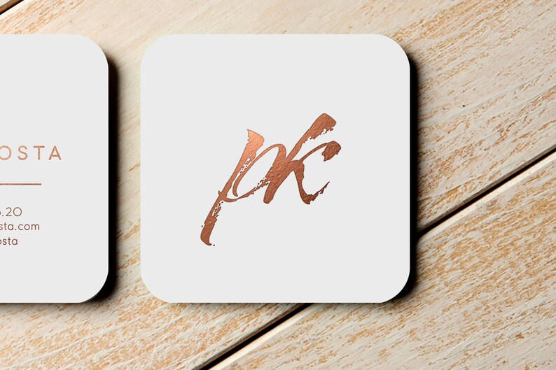 Printable Business Card Templates Round Square Business Card - Etsy ...