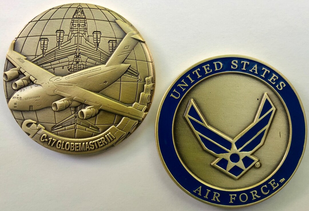 Boeing C-17 Globemaster Challenge Coin, USAF CC-C-17 - Etsy UK