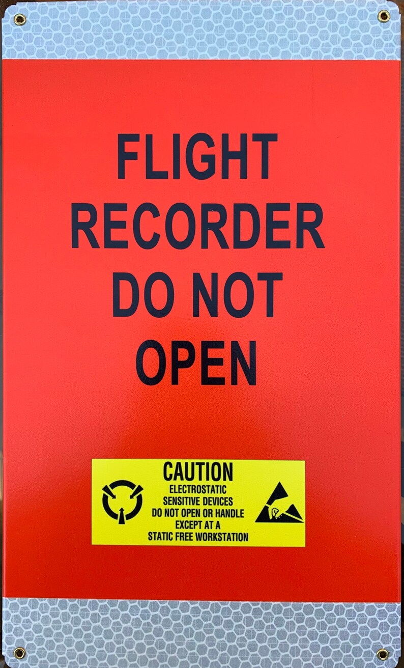 Aircraft flight Recorder Metal Sign Aviation - Etsy