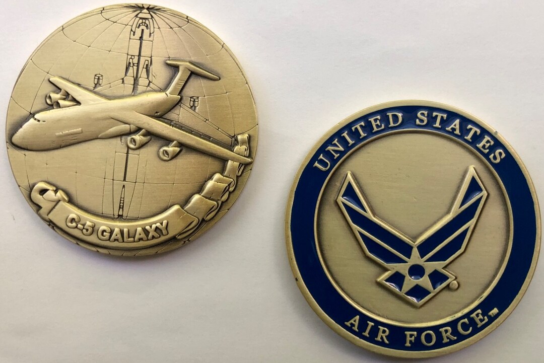 Lockheed C-5 Galaxy Challenge Coin, USAF CC-C-5 - Etsy