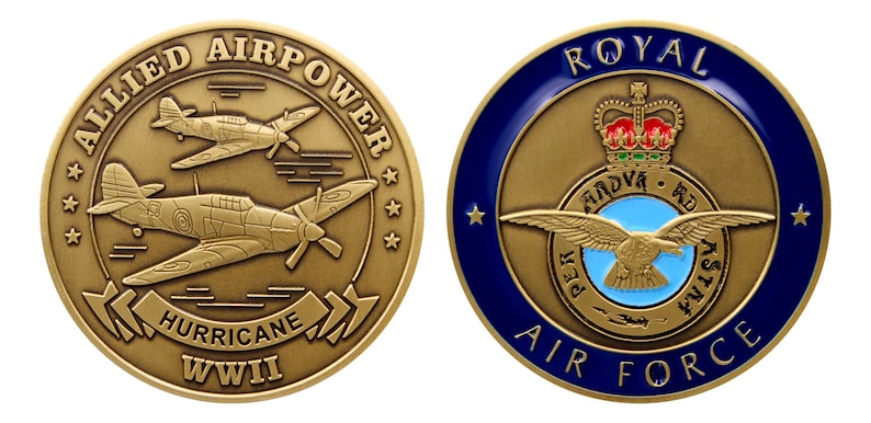 Hawker Hurricane Challenge Coin WWII Aviation Battle of - Etsy
