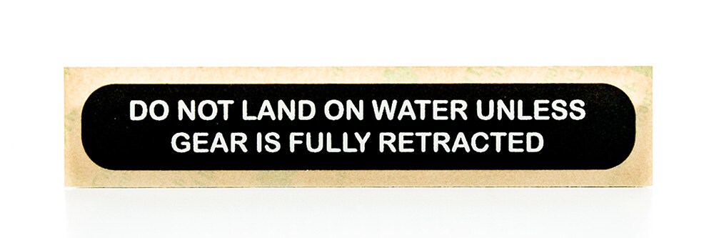 Seaplane Placard/decal PLA-0104 - Etsy