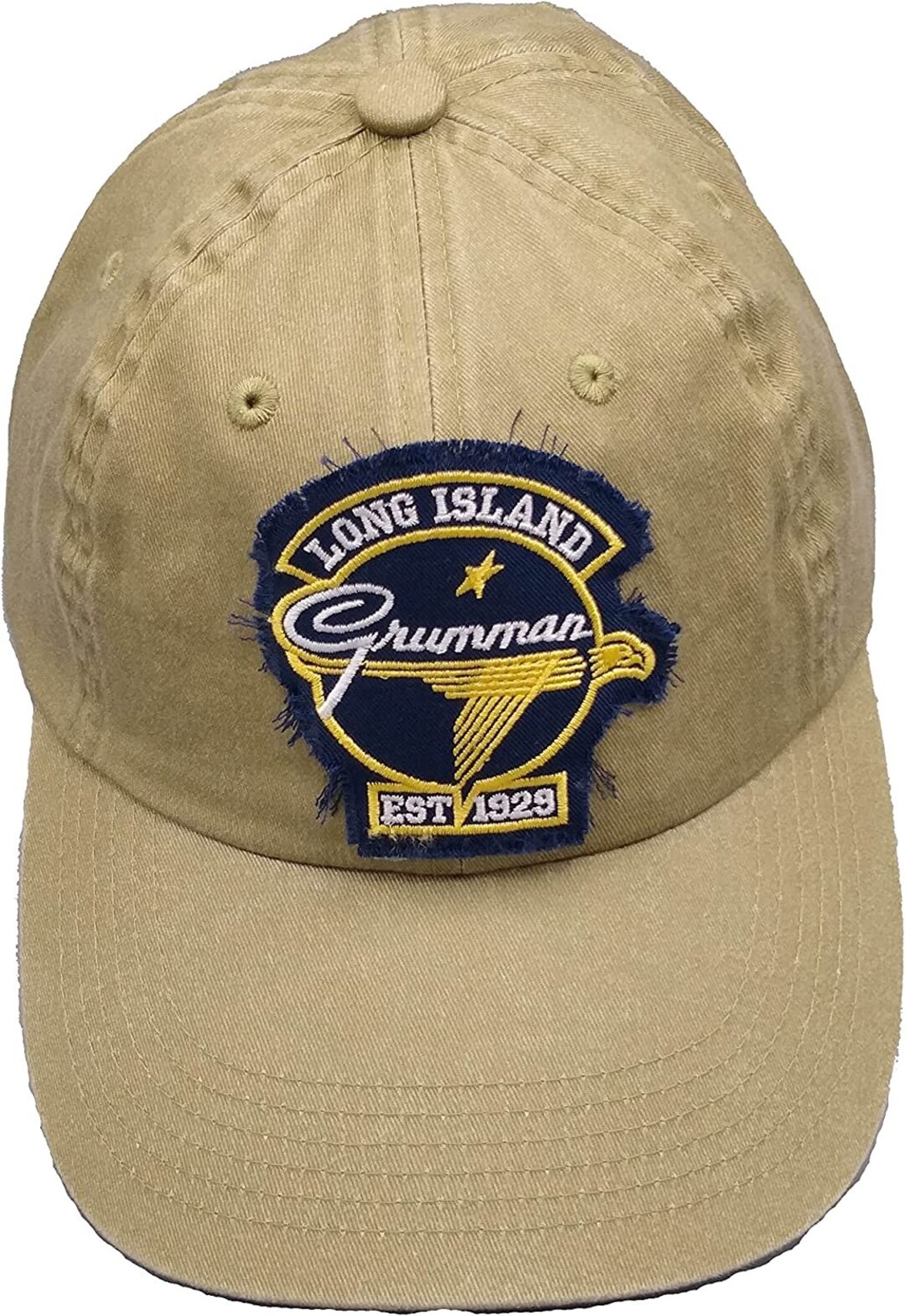 Grumman Vintage Logo "worn Patch" Hat, Khaki or Blue HAT-0119 - Etsy