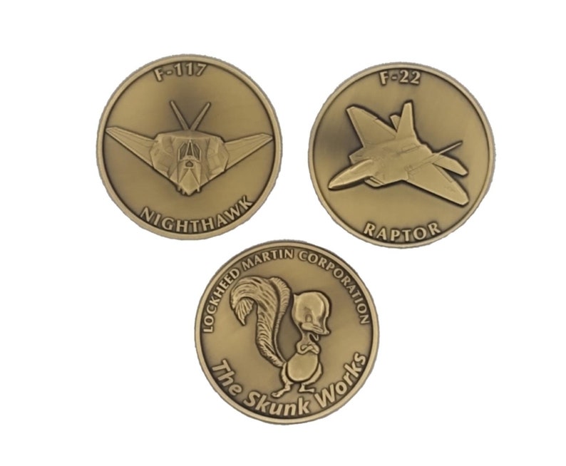 Lockheed Skunk Works Fighter Plane Challenge Coin Collection - Etsy
