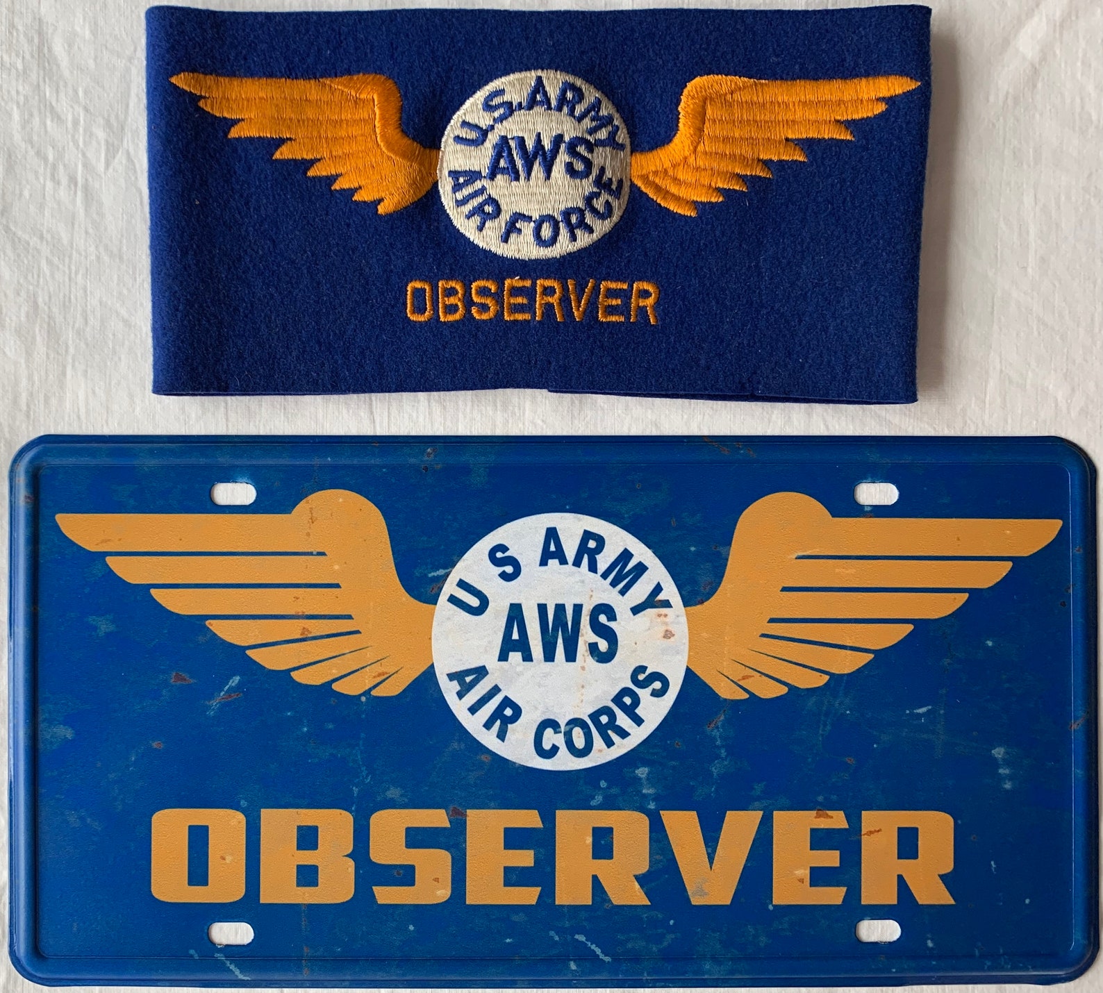 WWII Civilian Aircraft Spotter Repro Front License Plate & | Etsy