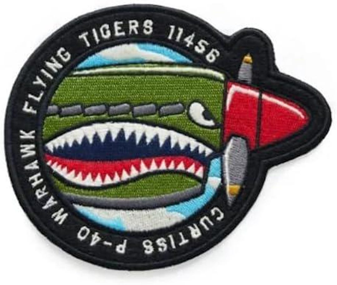 Curtiss P-40 Warhawk Patch, WWII Flying Tigers, 4.5" PAT-0148 - Etsy