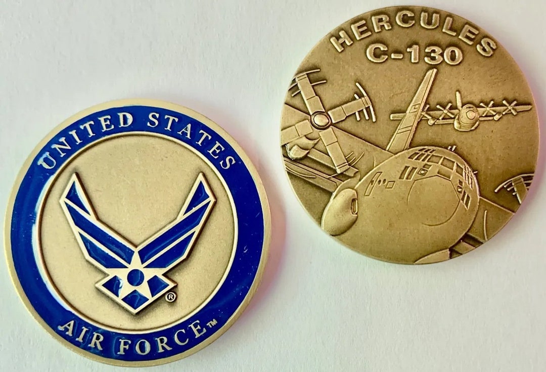 Lockheed C-130 Hercules Challenge Coin, USAF CC-C-130-AF - Etsy