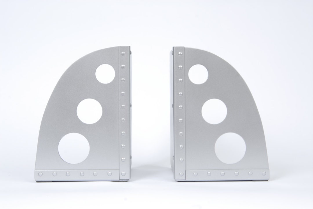 Riveted Aluminum Aircraft Rib Book Ends PI-0106 - Etsy