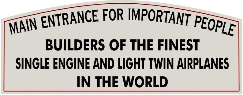 Reproduction of the Beechcraft Factory Entrance Sign SIG-0404 - Etsy