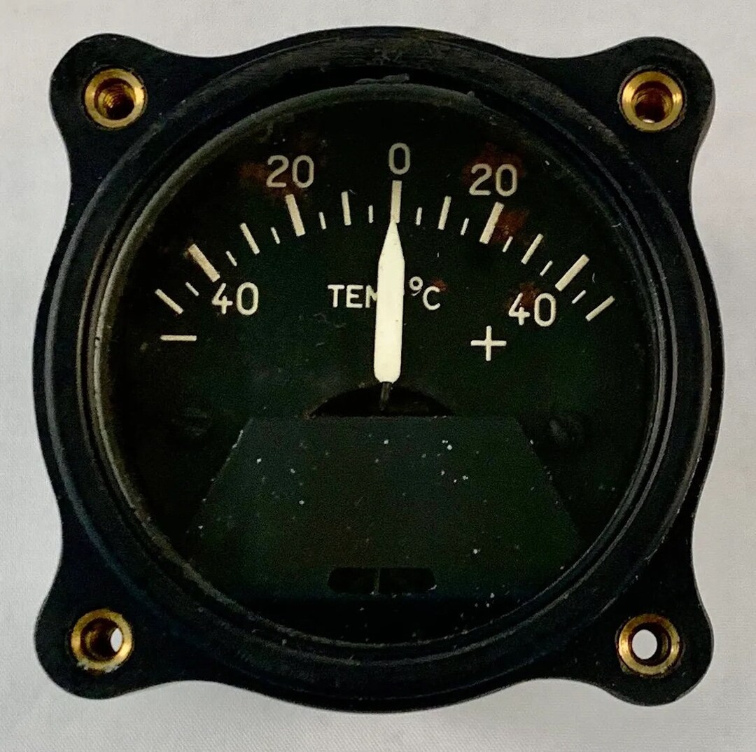 WWII Aircraft Temp. Gauge, New Old Stock INS-0102 - Etsy