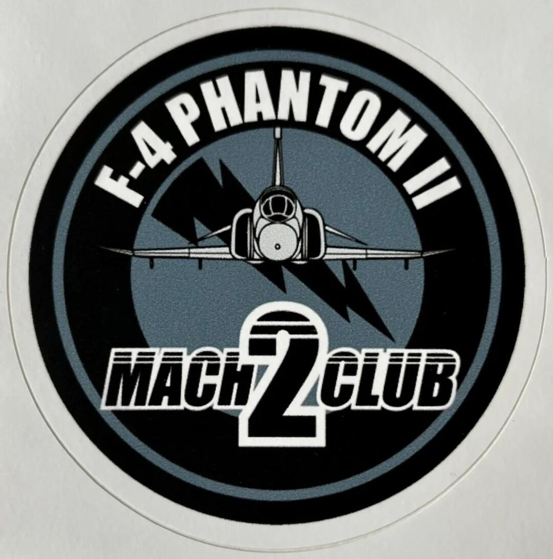 F-4 Phantom II Mach 2 Club Peel & Stick Vinyl Decal DEC-0187 - Etsy
