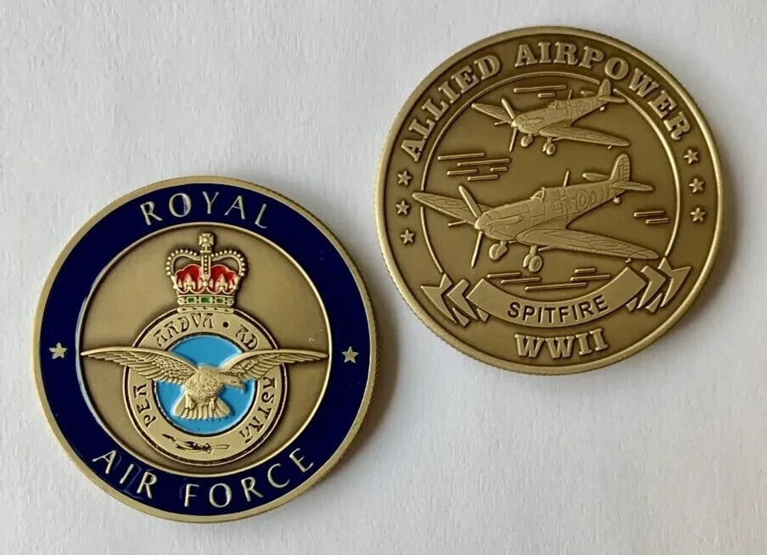 Supermarine Spitfire Challenge Coin, WWII Aviation, Battle of Britain 1 ...