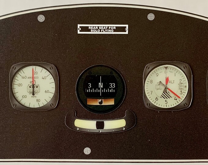 J-3 Piper Cub Airplane Profile Wall Art Decal Print Art Poster Gift for ...