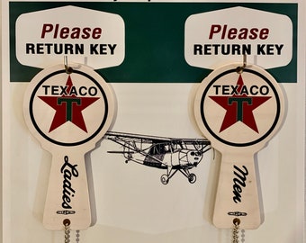 Texaco Restroom Key - Etsy