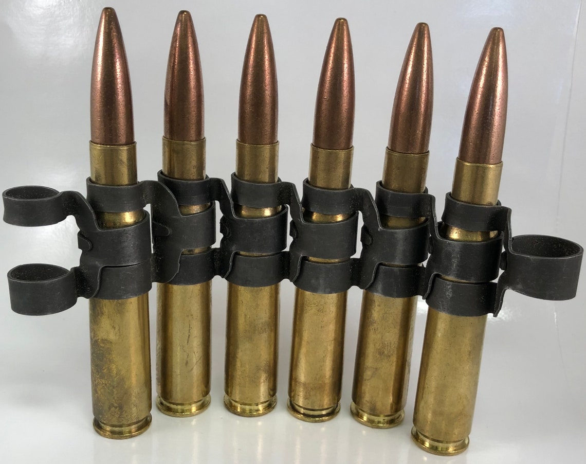 Six Linked Inert .50 Caliber BMG Dummy Rounds | Etsy