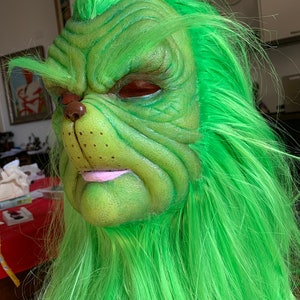 Grinchiy Mask Green Lime Version - Etsy