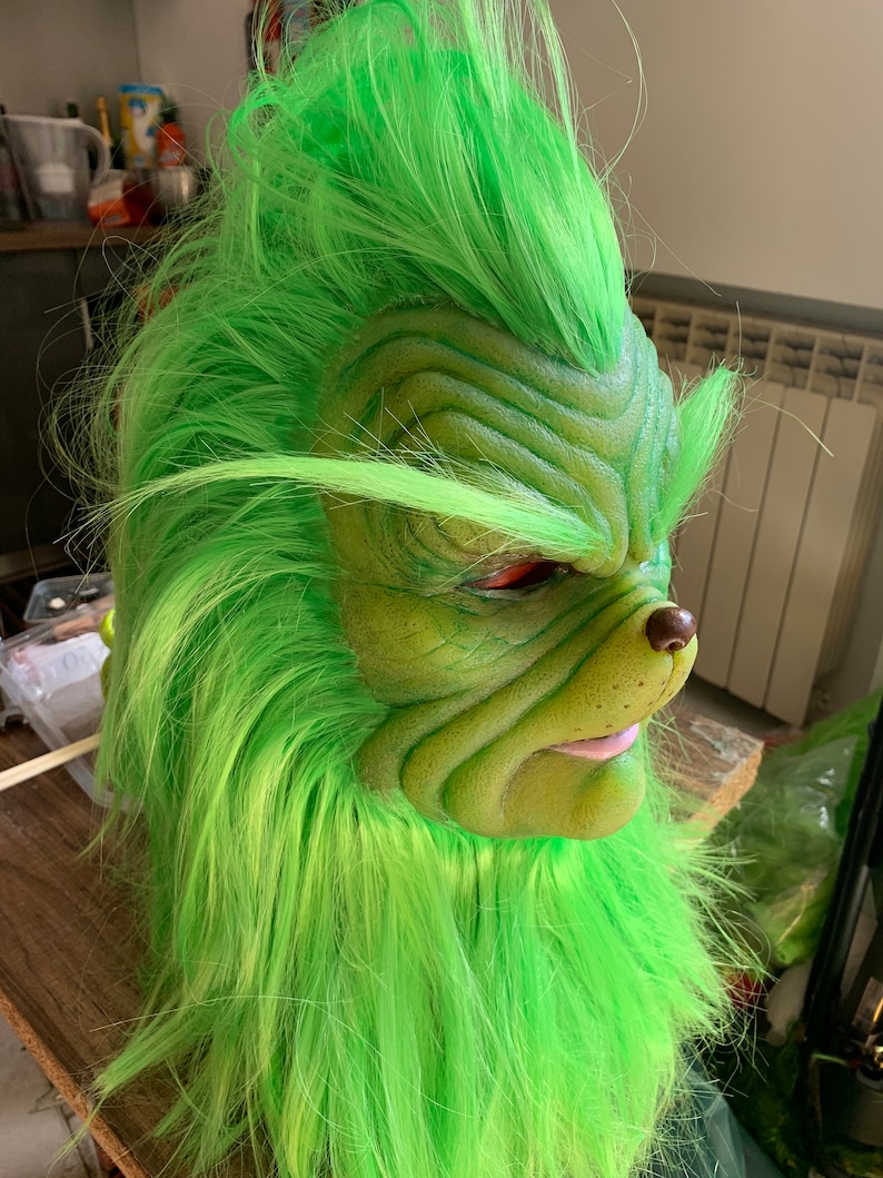 Grinchiy Mask Green Lime Version - Etsy