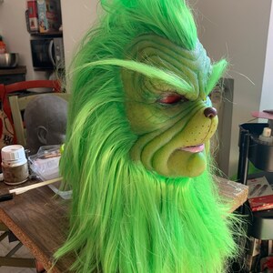 Grinchiy Mask Green Lime Version - Etsy