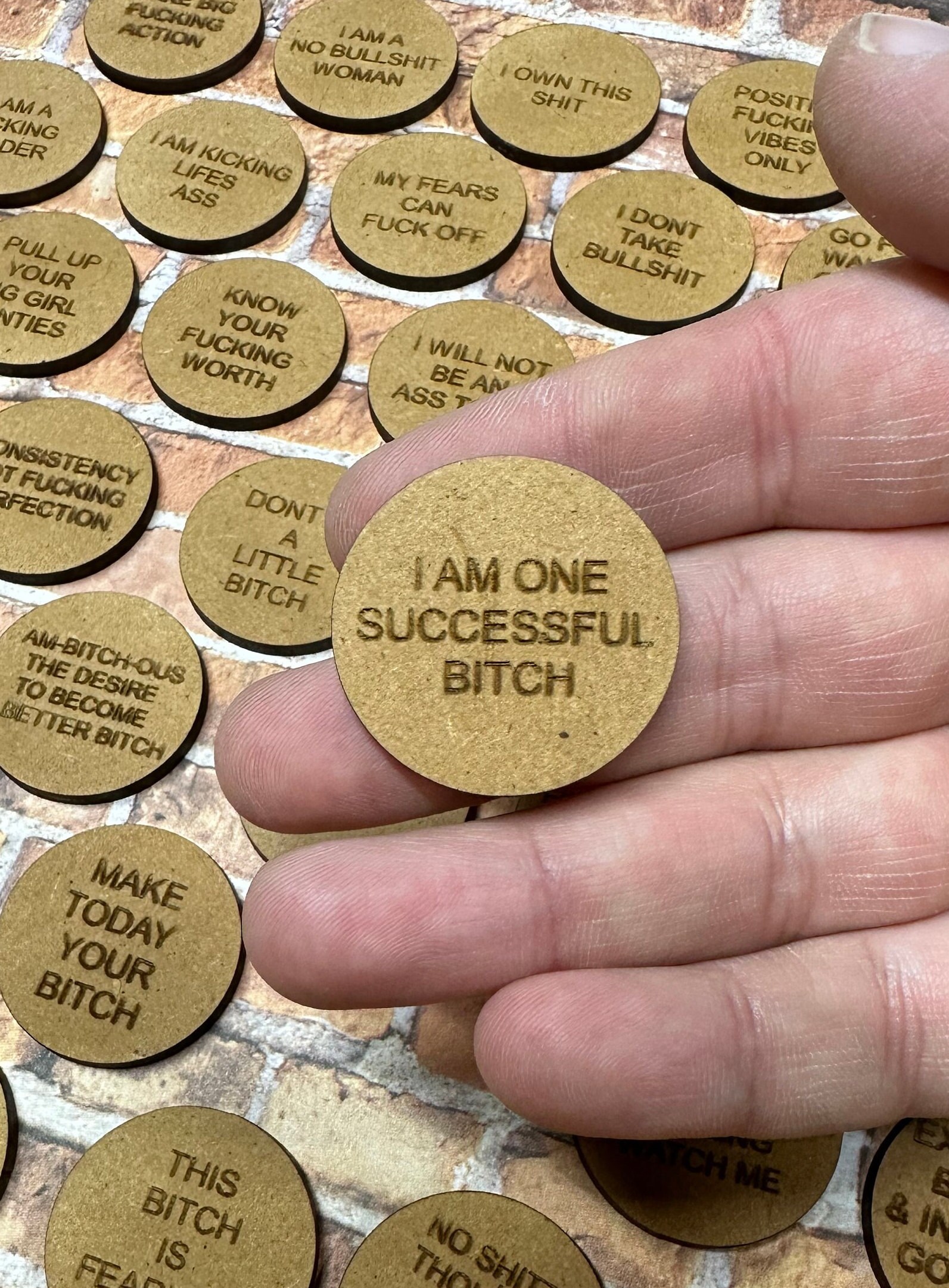 40 Sweary Cursing Cussing Affirmation Coin SVG FILE ONLY Glowforge ...