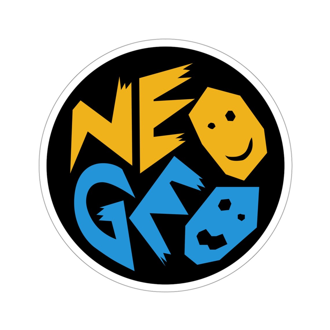 Neo Geo Logo Kiss-cut Stickers - Etsy
