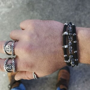 Handcrafted Macrame Bracelet With Sterling Silver Clasp and ...