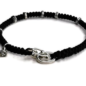 Handcrafted Macrame Bracelet With Sterling Silver Clasp and ...