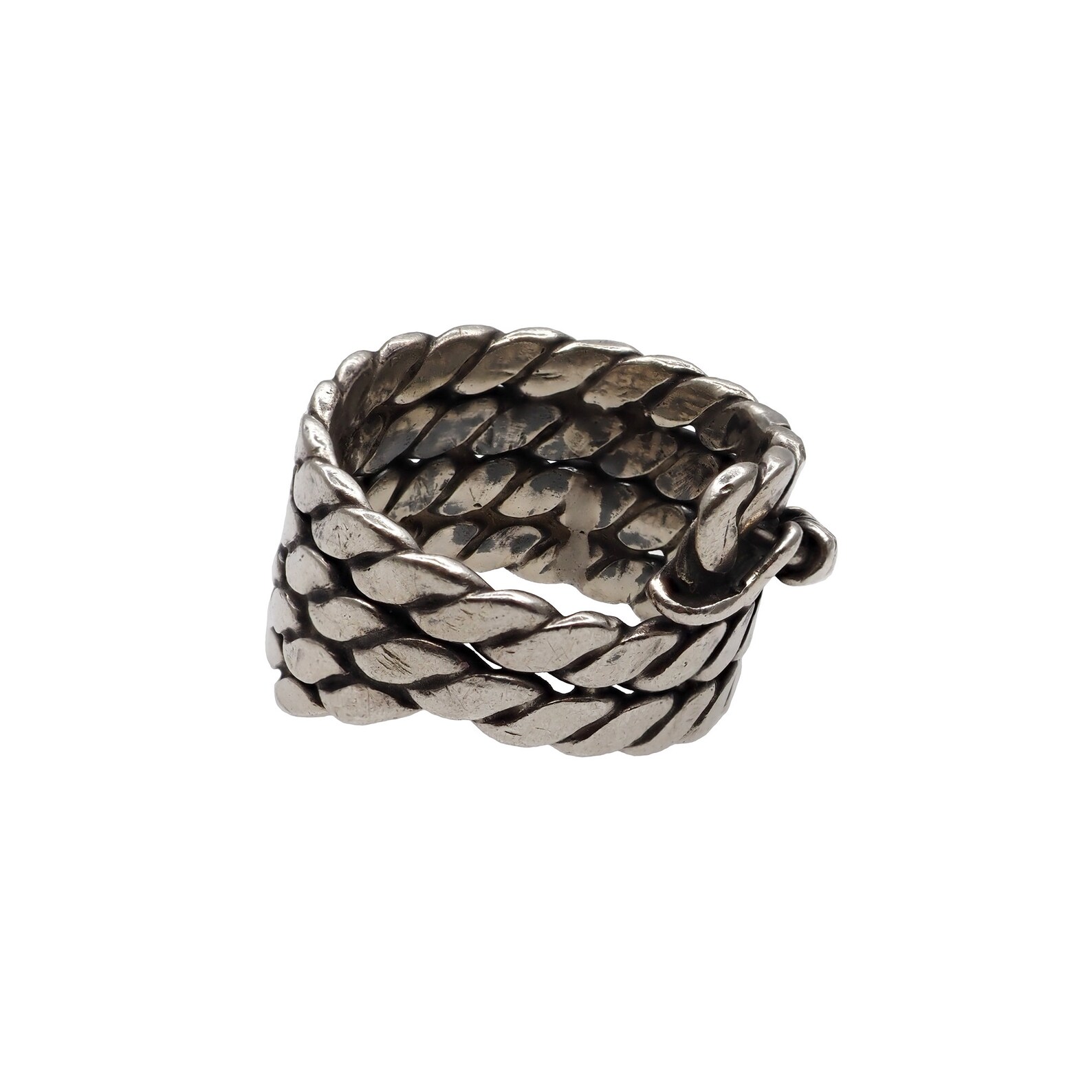 Handmade Rope-style Ring With Filigree Anchor Element Embodying the ...
