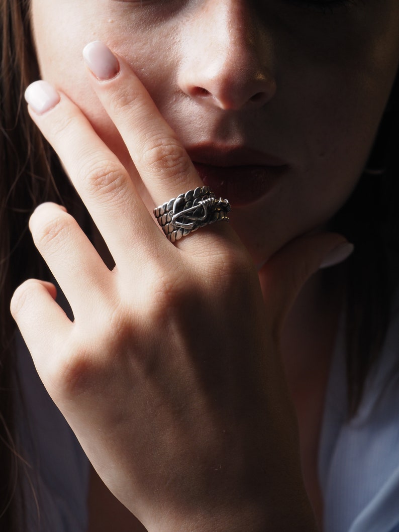 Handmade Rope-style Ring With Filigree Anchor Element Embodying the ...