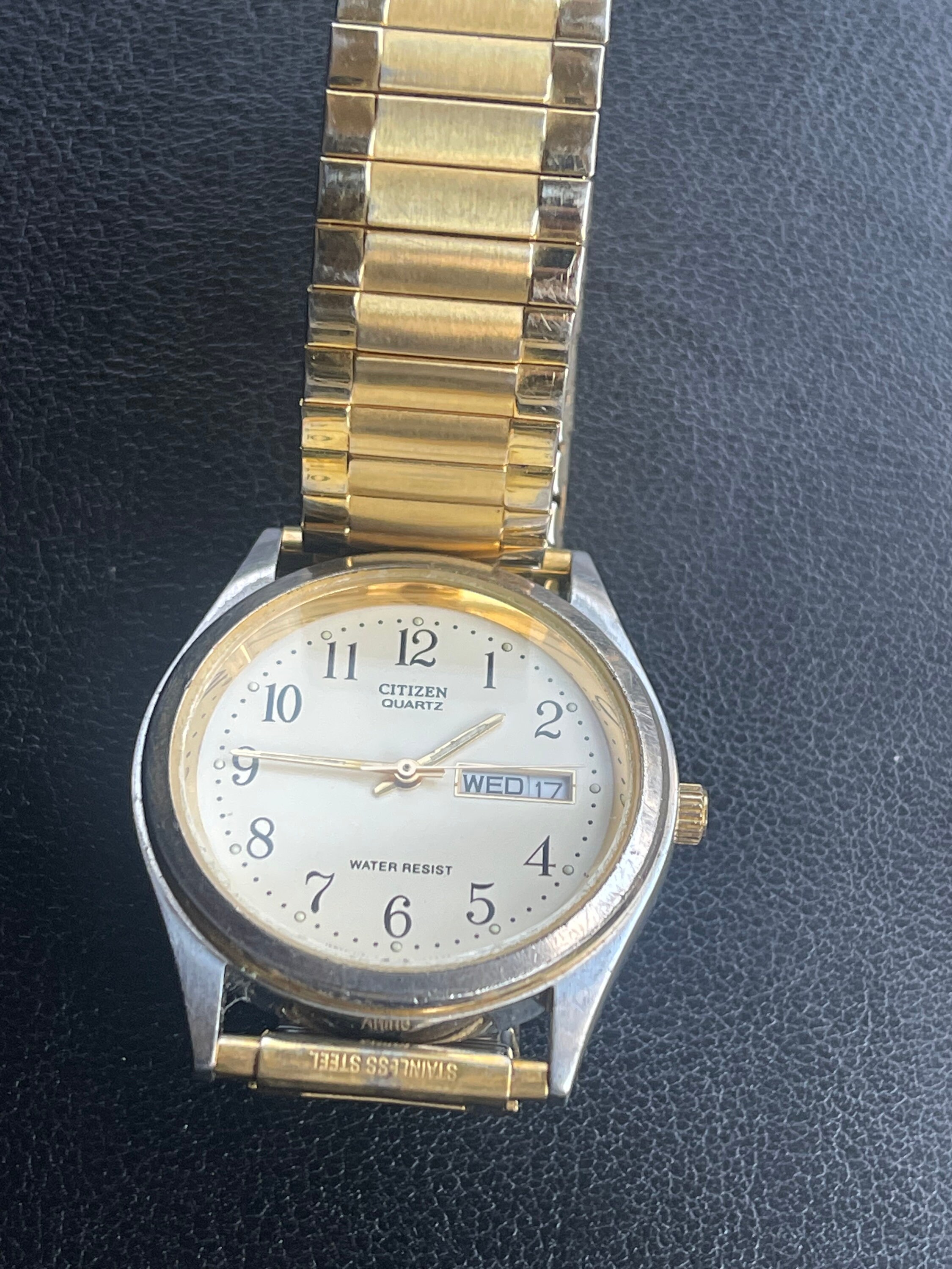 CITIZEN QUARTZ Day/date Model, All Stainless Steel, Original Expandable ...