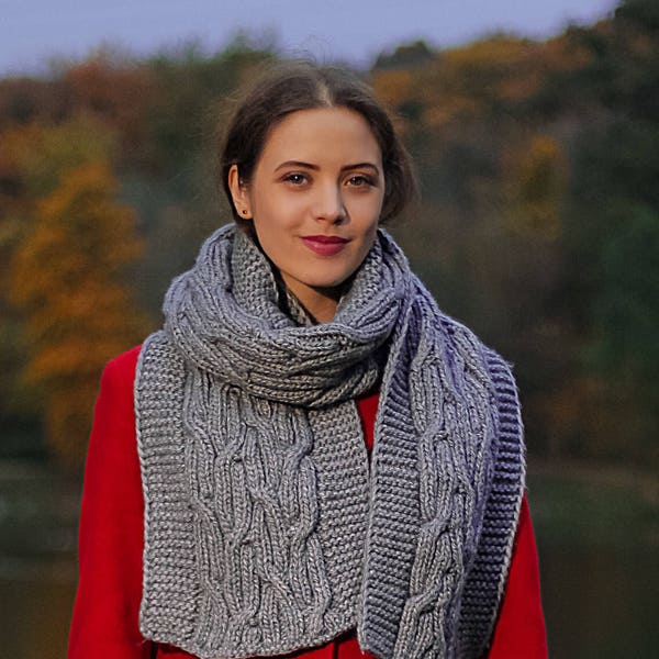 Oversized Wool Scarf - Etsy