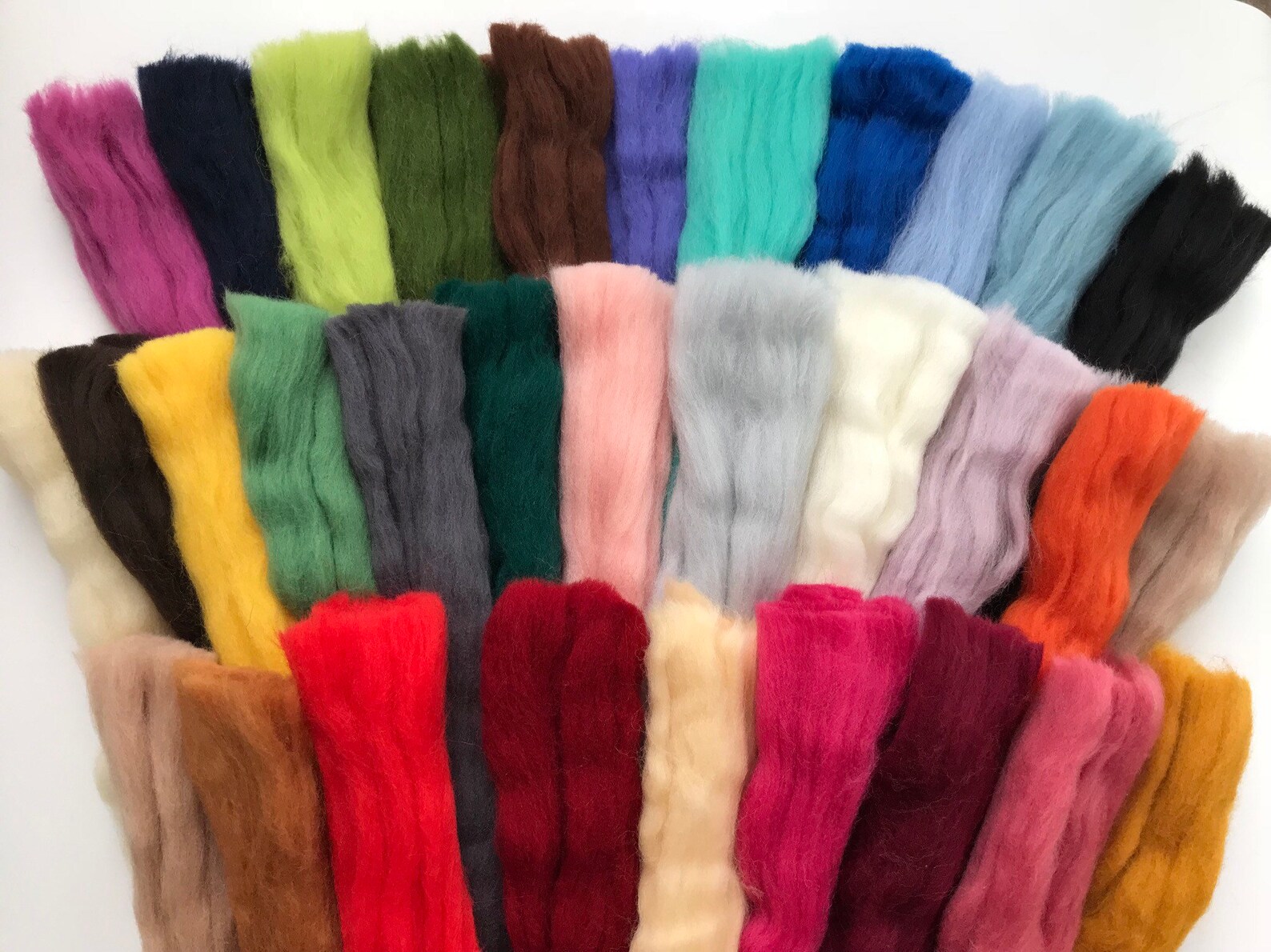 Roving Wool Yarn Hand Spinning Weaving Yarn Chunky Supply Felt | Etsy