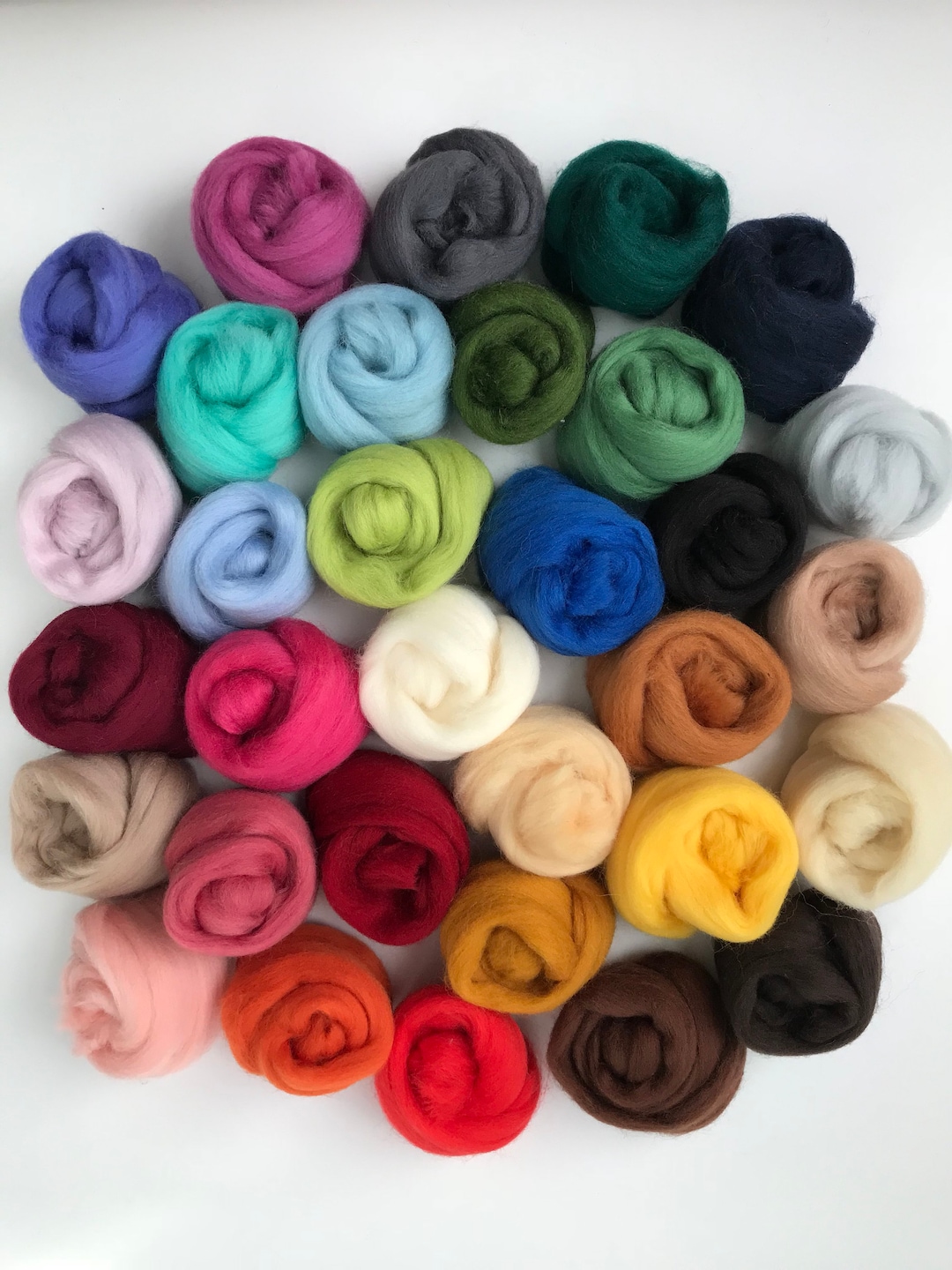 Felt Wool Kit Fabric Roving Wool Yarn Hand Spinning Supply Yarn Hand ...