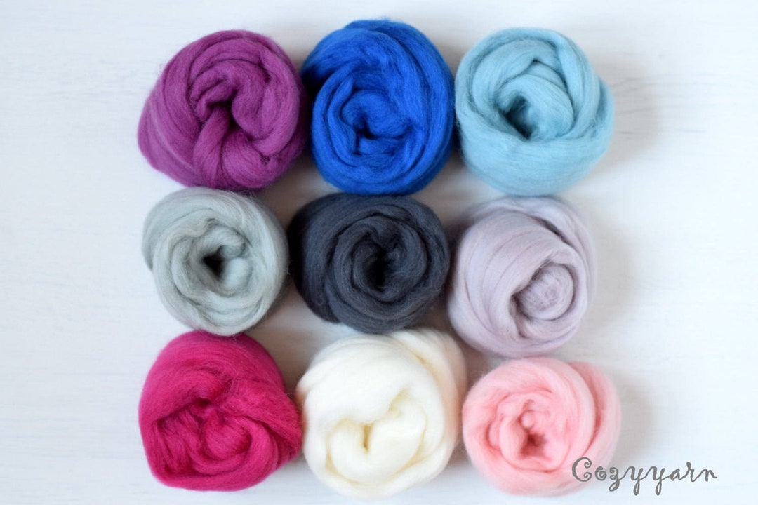 Chunky Merino Wool Felt Wool Roving Needle Felting Wool Top Roving DIY ...