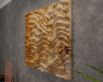 Unique CNC Wall Art, STL File, 3D Panel for CNC Carving, Wall Decor ...