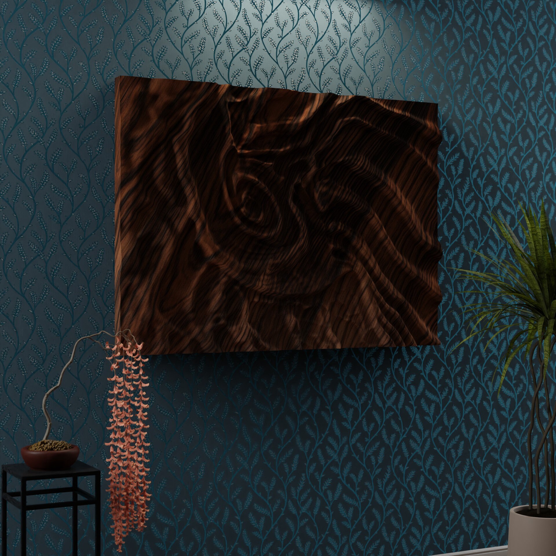 3d STL File, Abstract Wall Panel Decor, Wavy Model for CNC Carving - Etsy