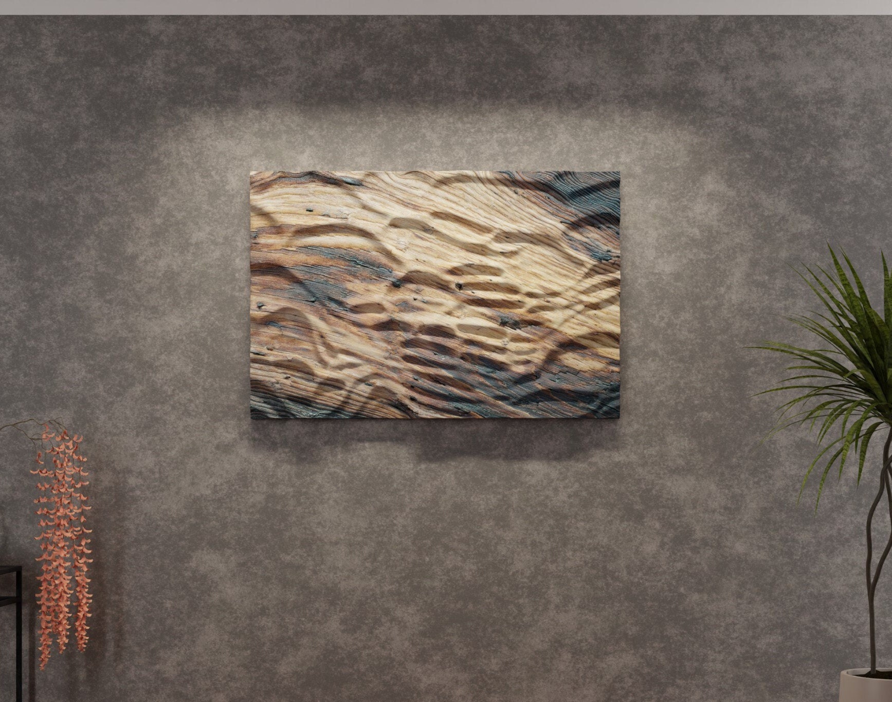 CNC File for Wood, 3d STL, Wall Panel Decor, Wavy Waves Voronoi Model ...