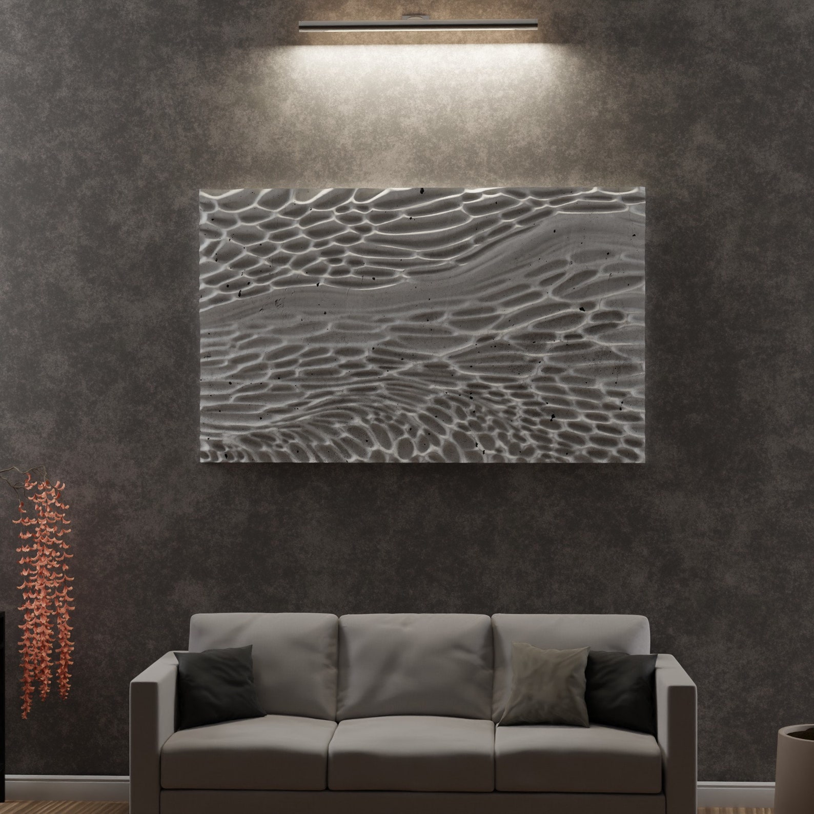 CNC File for Wood, 3d STL, Wall Panel Decor, Wavy Waves Voronoi Model ...