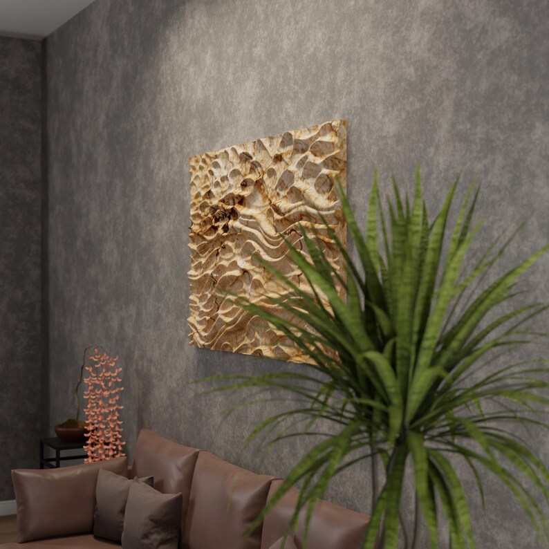 3d STL File, Abstract Wall Panel Decor, Wavy Model for CNC Carving - Etsy