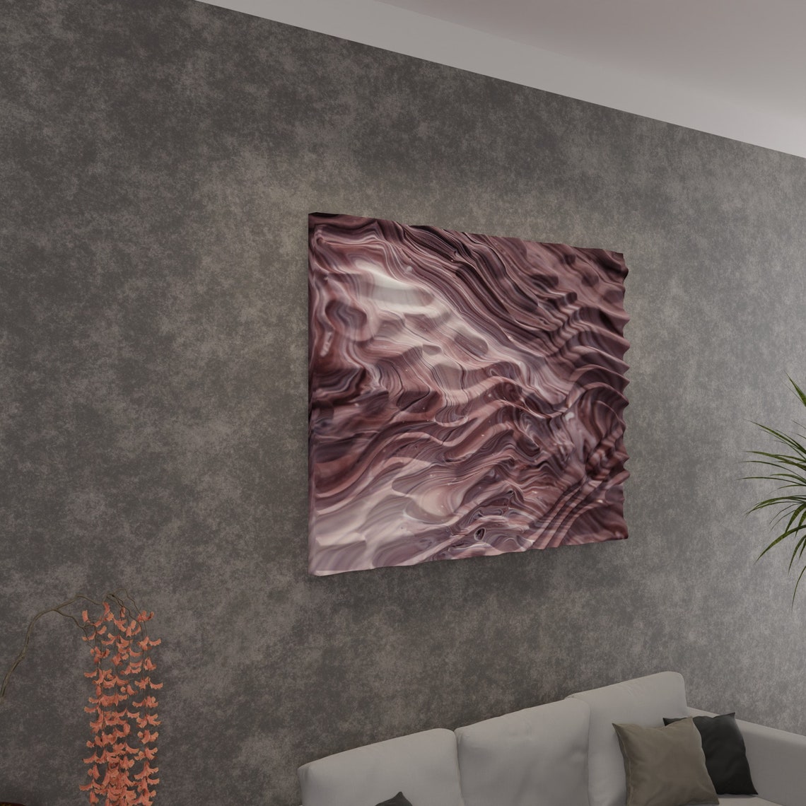 3d STL File, Abstract Wall Panel Decor, Wavy Model for CNC Carving - Etsy