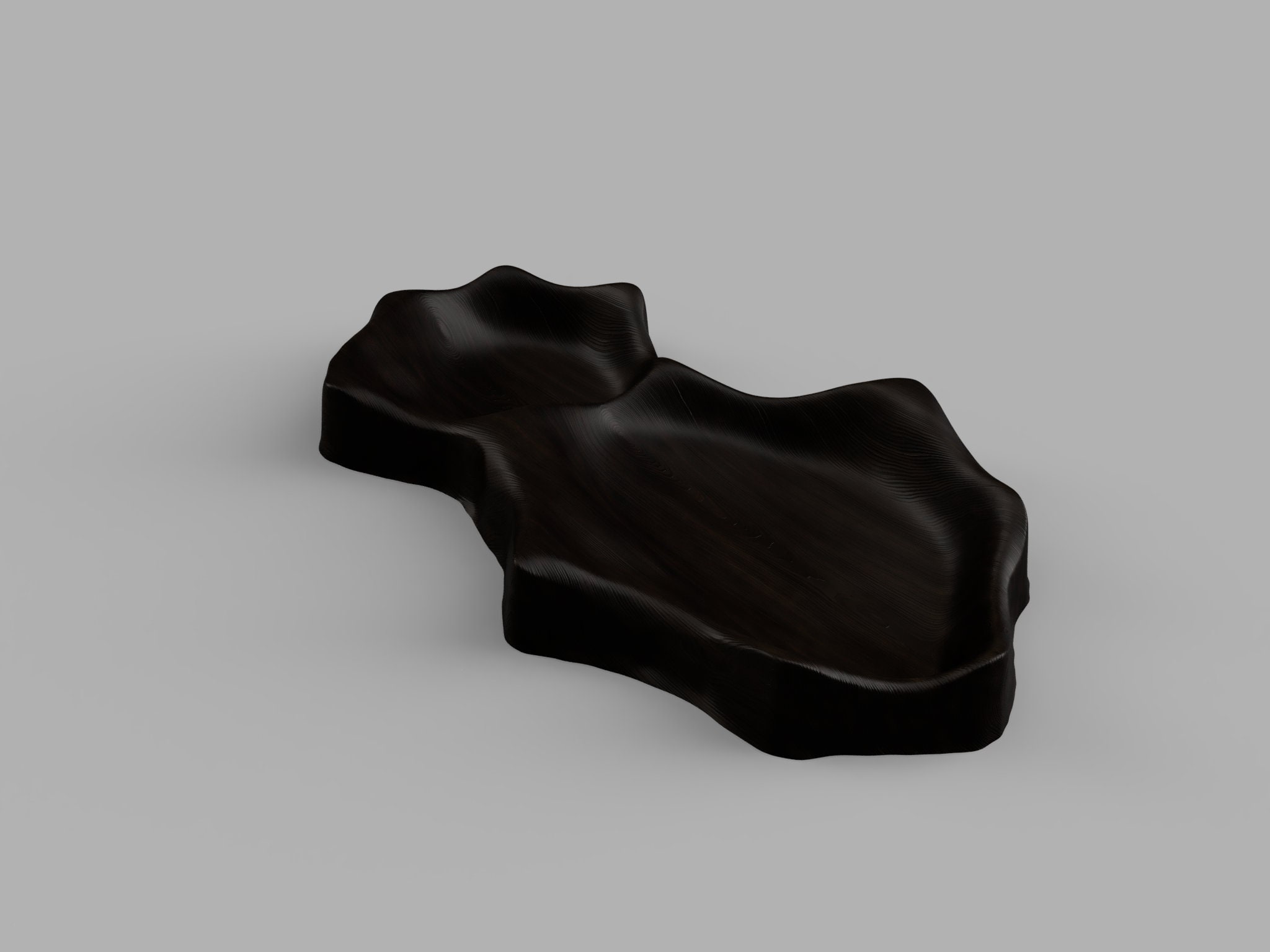 Organic Tray Platter Dish, 3d STL File for CNC - Etsy