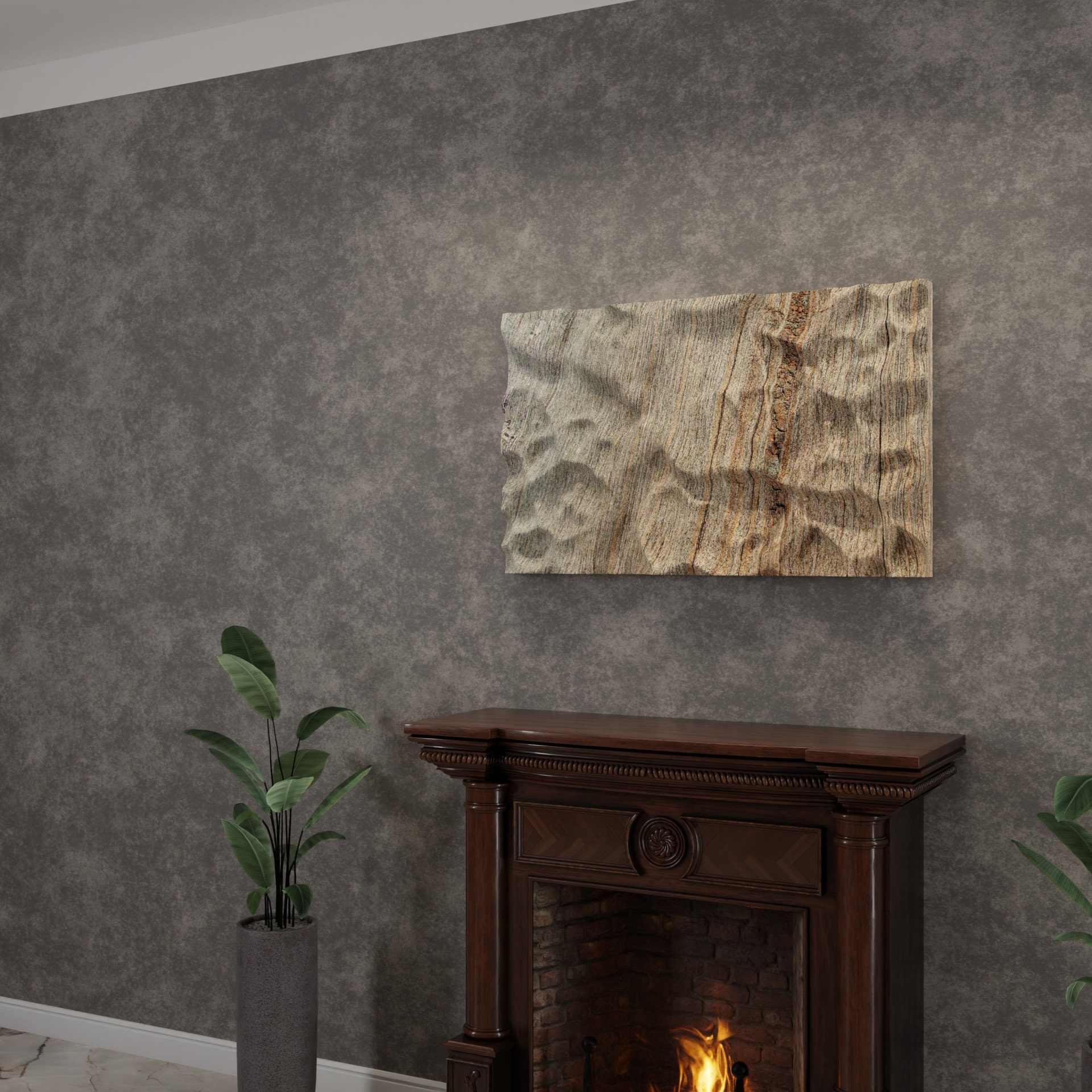 3d STL File, Abstract Wall Panel Decor, Wavy Model for CNC Carving - Etsy