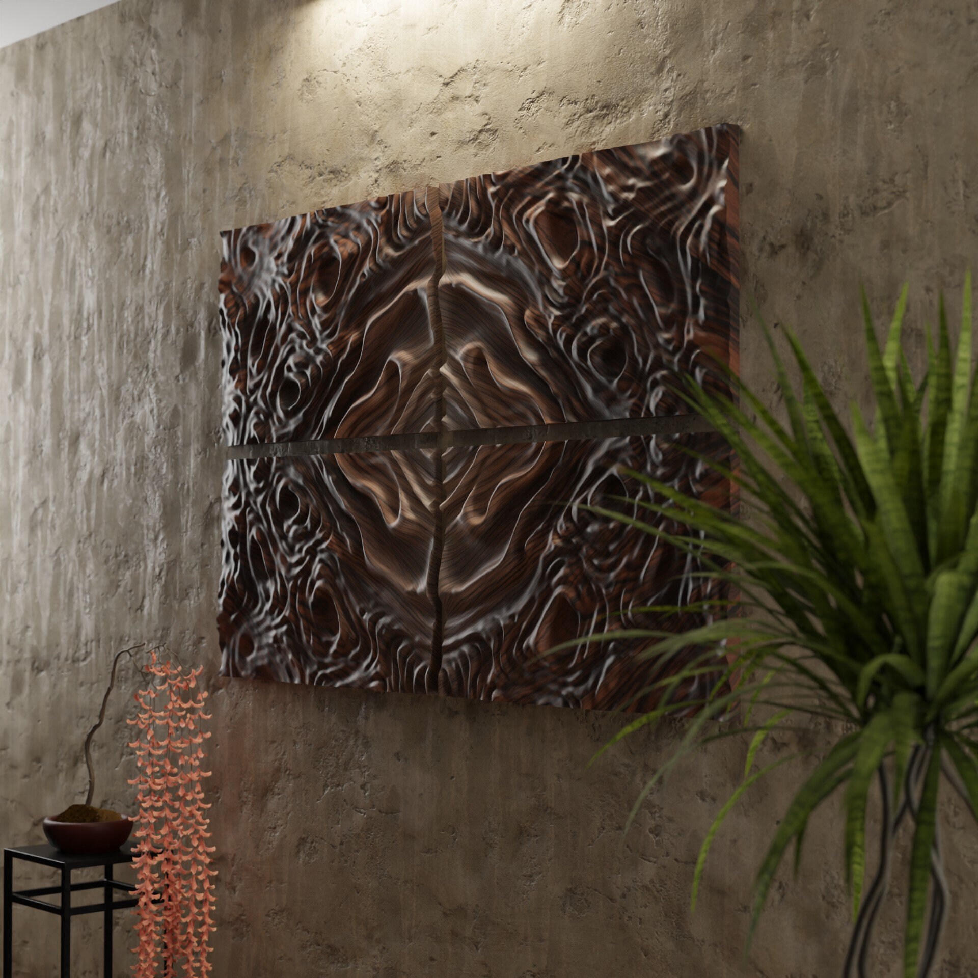 Unique CNC Wall Art, STL File, 3D Panel for CNC Carving, Wall Decor ...