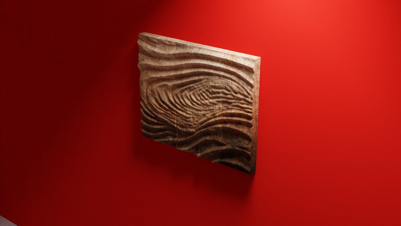 CNC File for Wood, 3d STL, Wall Panel Decor, Wavy Waves Model for ...