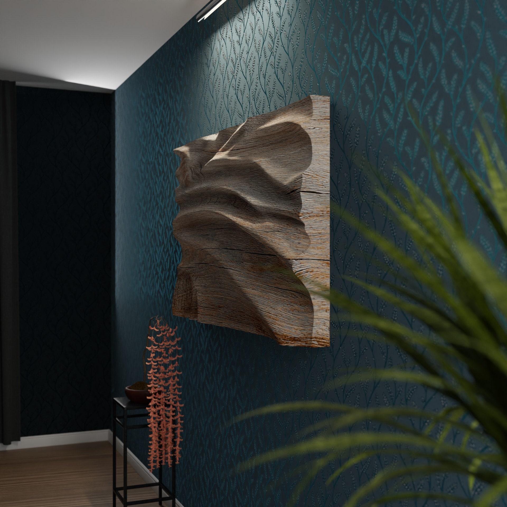 CNC File for Wood, 3d STL, Wall Panel Decor, Wavy Waves Model for ...