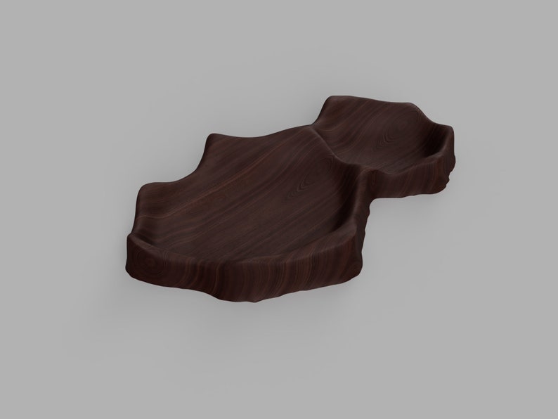 Organic Tray Platter Dish, 3d STL File for CNC - Etsy